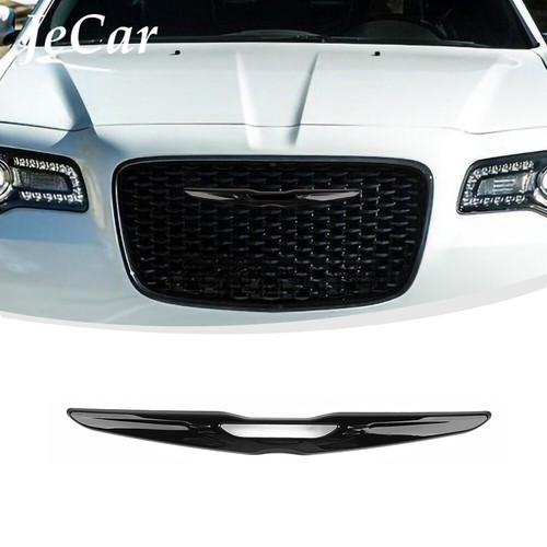Glossy Black Center Grid Car Logo Decor Trim Cover Bezels For Chrysler ...