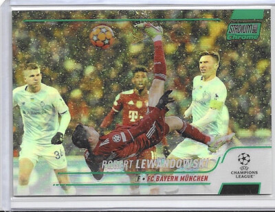 2021-22 Topps Stadium Club Chrome Robert Lewandowski Green Refractor ...