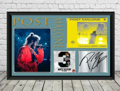 Post Malone Signed Photo Print Poster Rap Music Autographed Memorabilia ...