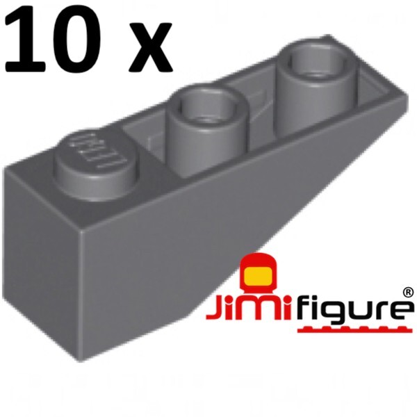 NEW 10 x LEGO Inverted Slope 33 Degree 3x1 Dark Bluish Grey 4287 Bulk ...