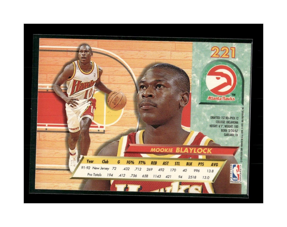 1992-93 Ultra Atlanta Hawks Basketball Card #221 Mookie Blaylock | eBay