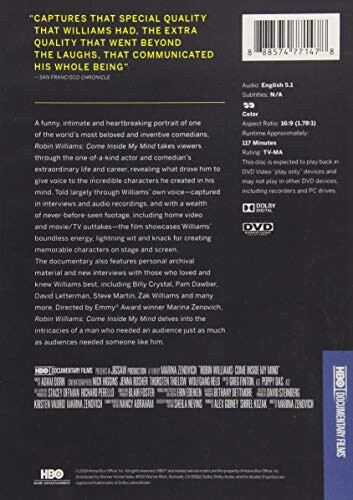 Robin Williams: Come Inside My Mind 888574771478 | eBay