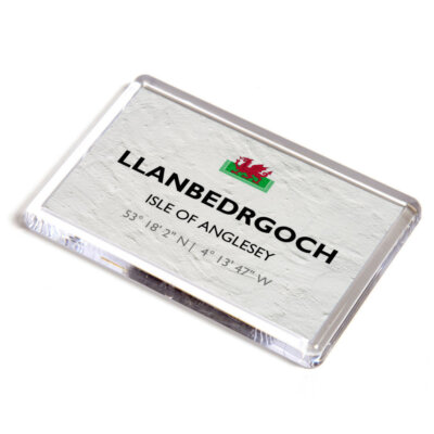 FRIDGE MAGNET - Llanbedrgoch, Isle of Anglesey, Wales - Lat/Long SH5180 ...
