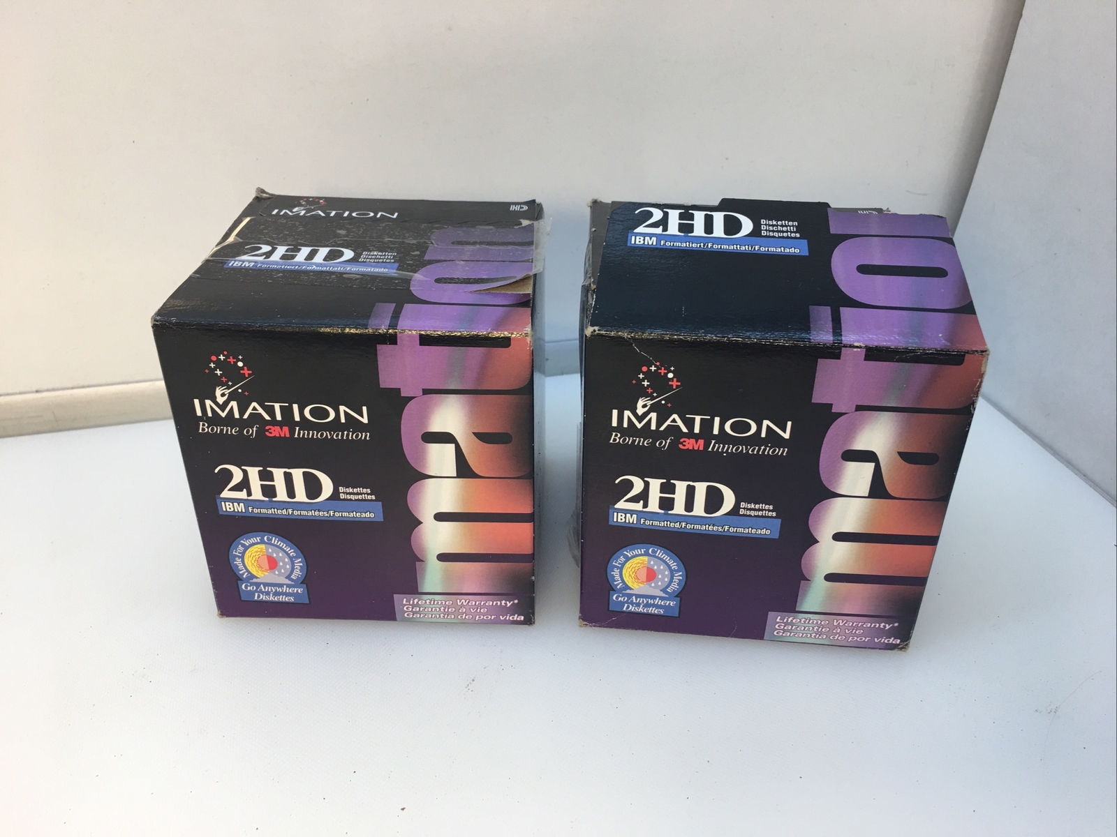 (2) 25x IMATION 2HD Diskettes 1.44 MB 3.5" FLOPPY DISC IBM Formatted ...