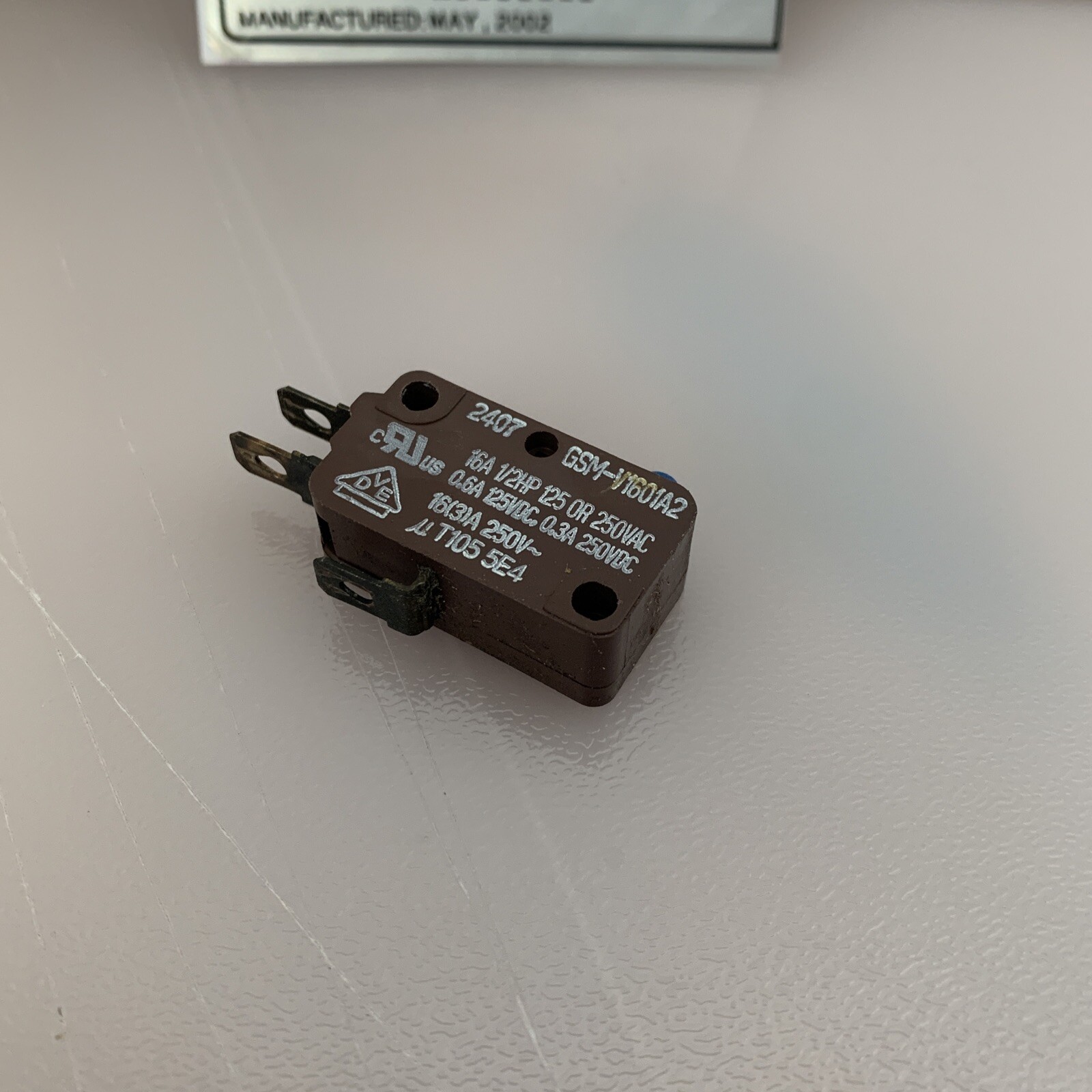 GERSUNG GSM-V1601A2 / GSMV1601A2 (RQAUS1) 3 micro- swicth. for sale ...