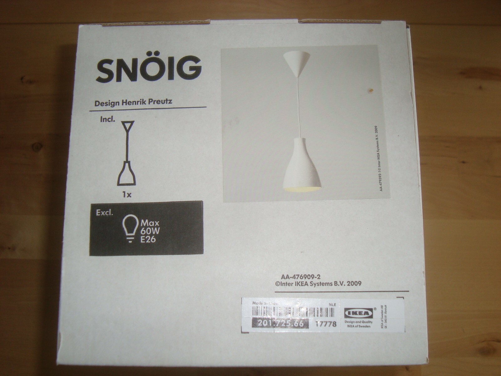 Ikea Snoig Pendant Lamp Hanging Ceiling Light Off-White Cream Children ...