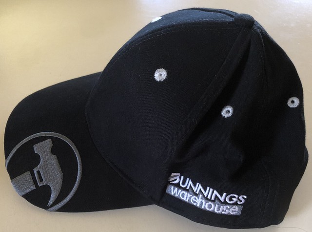 BUNNINGS WAREHOUSE Cap Trade Hat Adjustable Tradie Embroidered. 2x ...