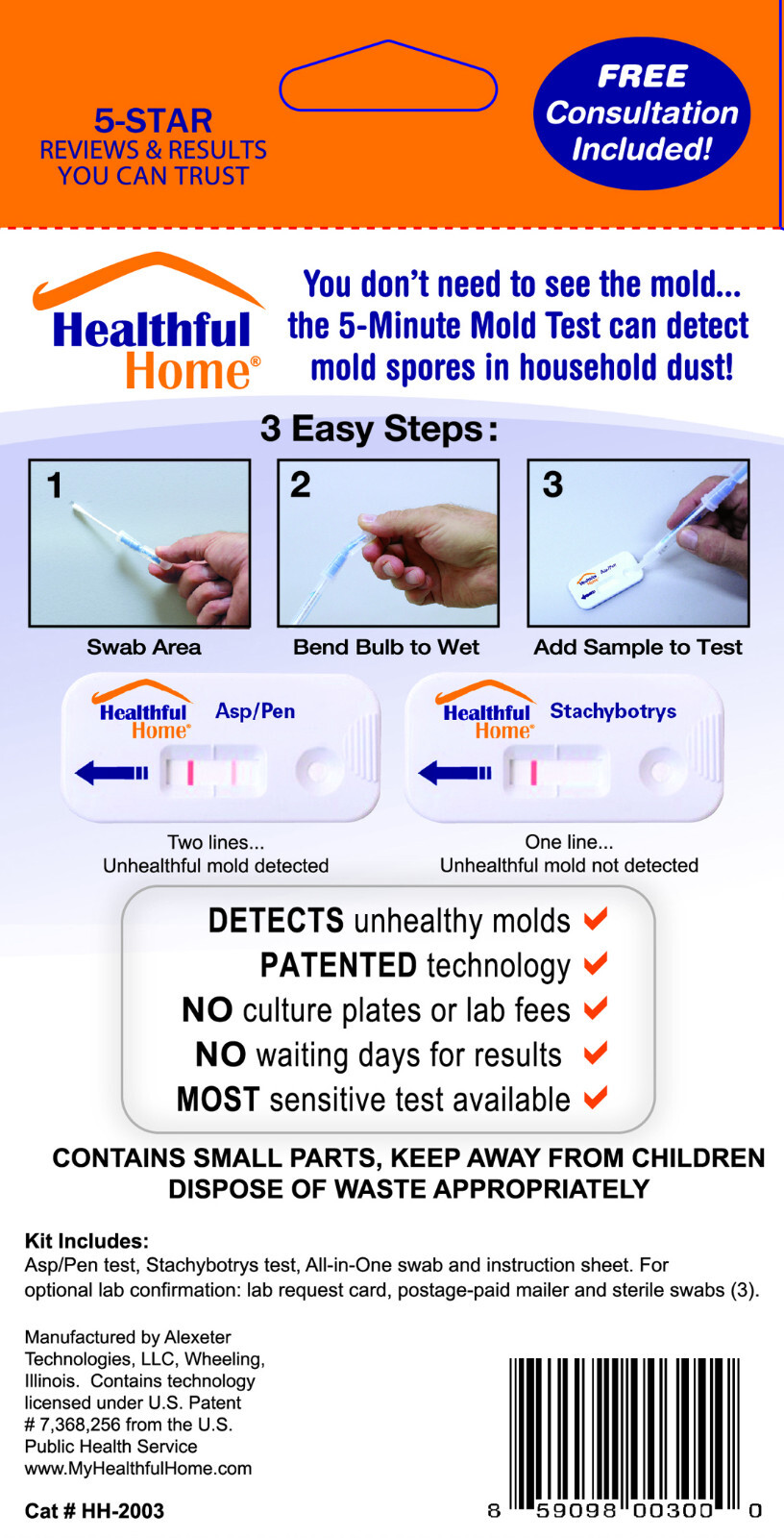 Healthful Home 5-minute Mold Test (HH2003) for sale online | eBay