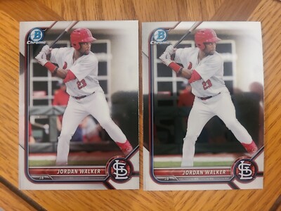 2022 Bowman Chrome Prospect Jordan Walker Rookie Card Cardinals #BCP-20 ...