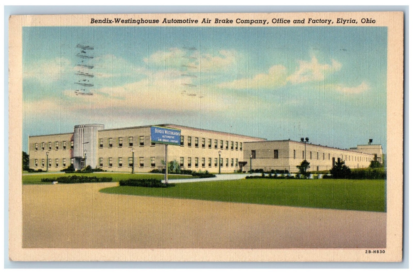 Elyria Ohio OH Postcard Bendix-Westinghouse Automotive Air Brake ...