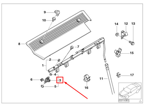 NEW BMW 3 CABRIO E46 FUEL INJECTOR 13537546245 7546245 ORIGINAL | eBay