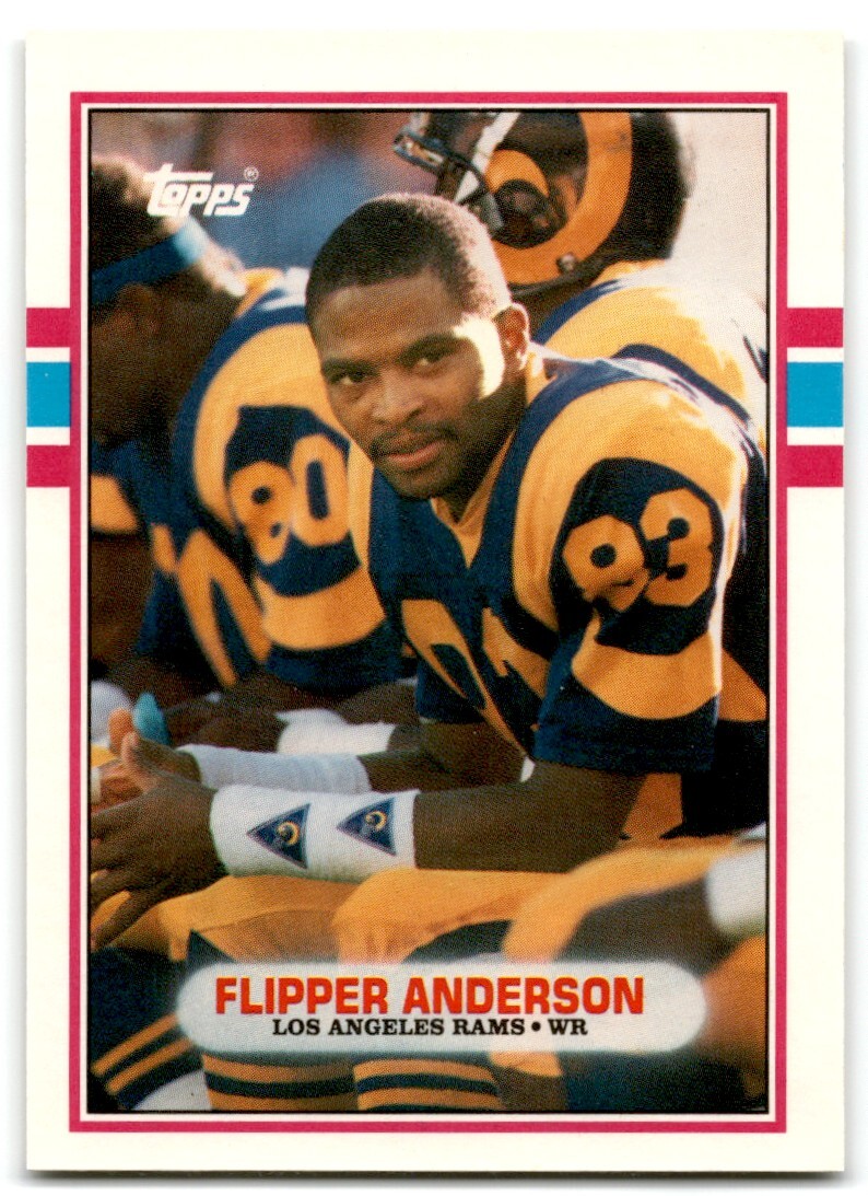 1989 Topps Traded Flipper Anderson Rookie Los Angeles Rams #14T | eBay