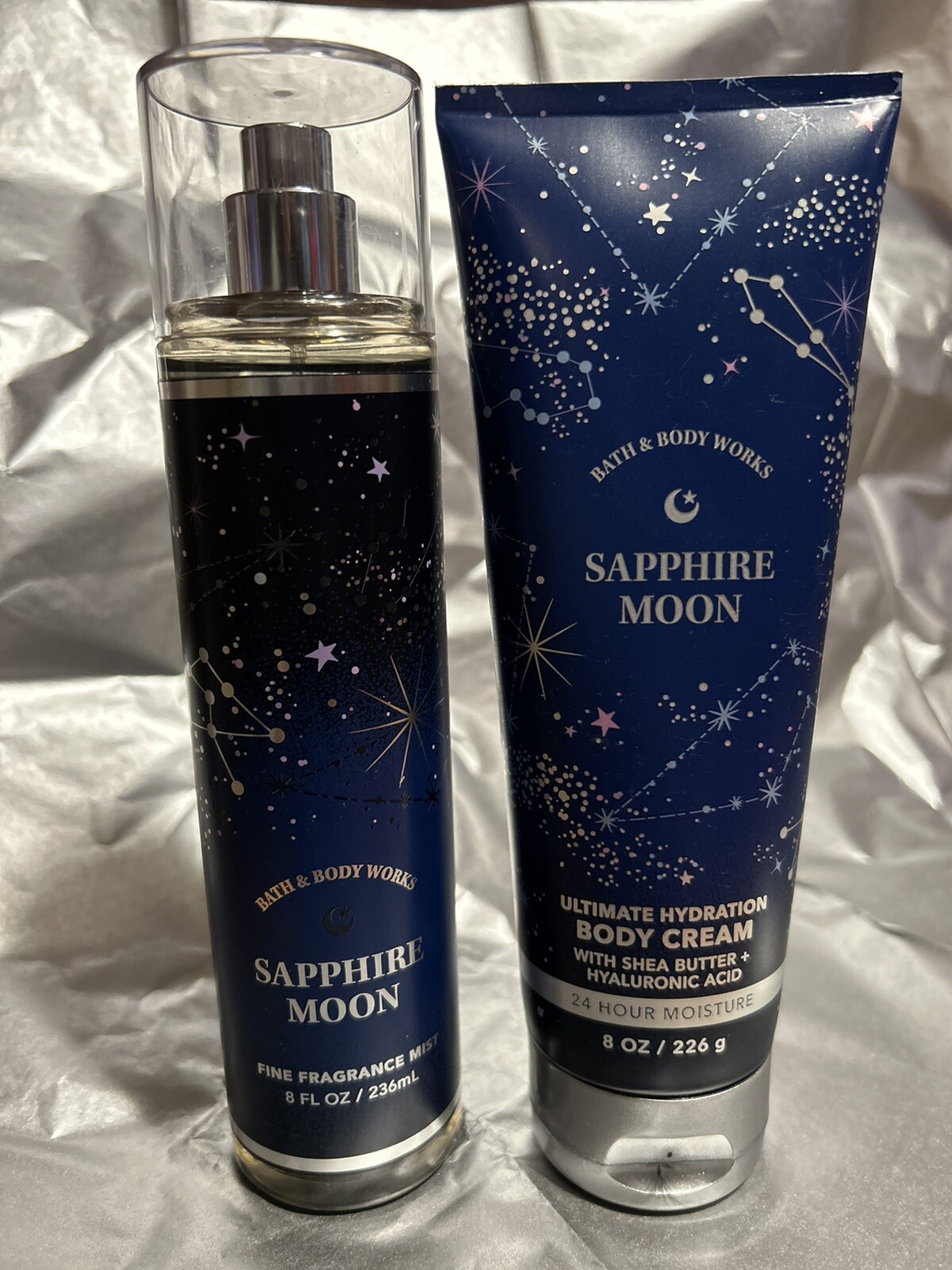 NEW BATH & BODY WORKS SAPPHIRE MOON FINE FRAGRANCE MIST SPRAY 8 OZ- Set ...