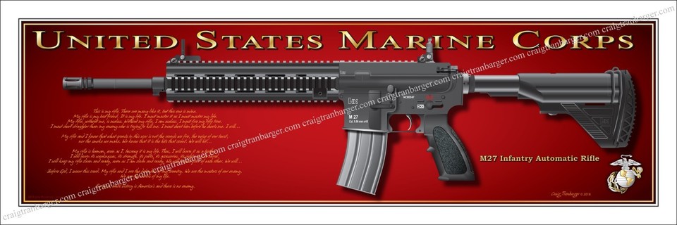 M27,IAR,Infantry,assault,rifle,carbine,machine,gun,5.56,H&K,Heckler ...