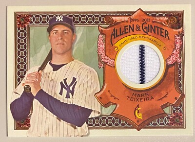 Mark Teixeira - 2022 Topps Allen & Ginter - #AGRA-MT Relic YANKEES | eBay