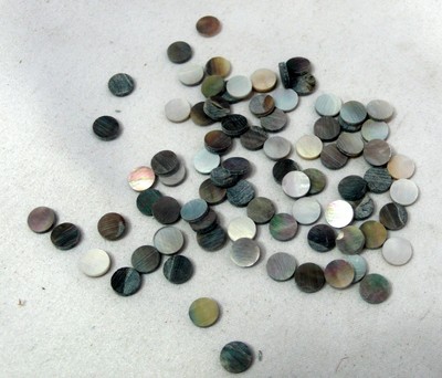Black Abalone Inlay Material 100 pieces round Dot 2mm VB-02 | eBay