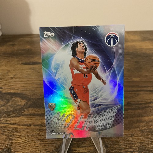 2025-26 Topps Basketball Tre Johnson III #NL-6 No Limit Foil RC Wizards ...