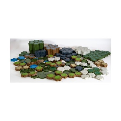 WOTC Heroscape Collec Heroscape Terrain Collection #65 - 334 Hexes on ...