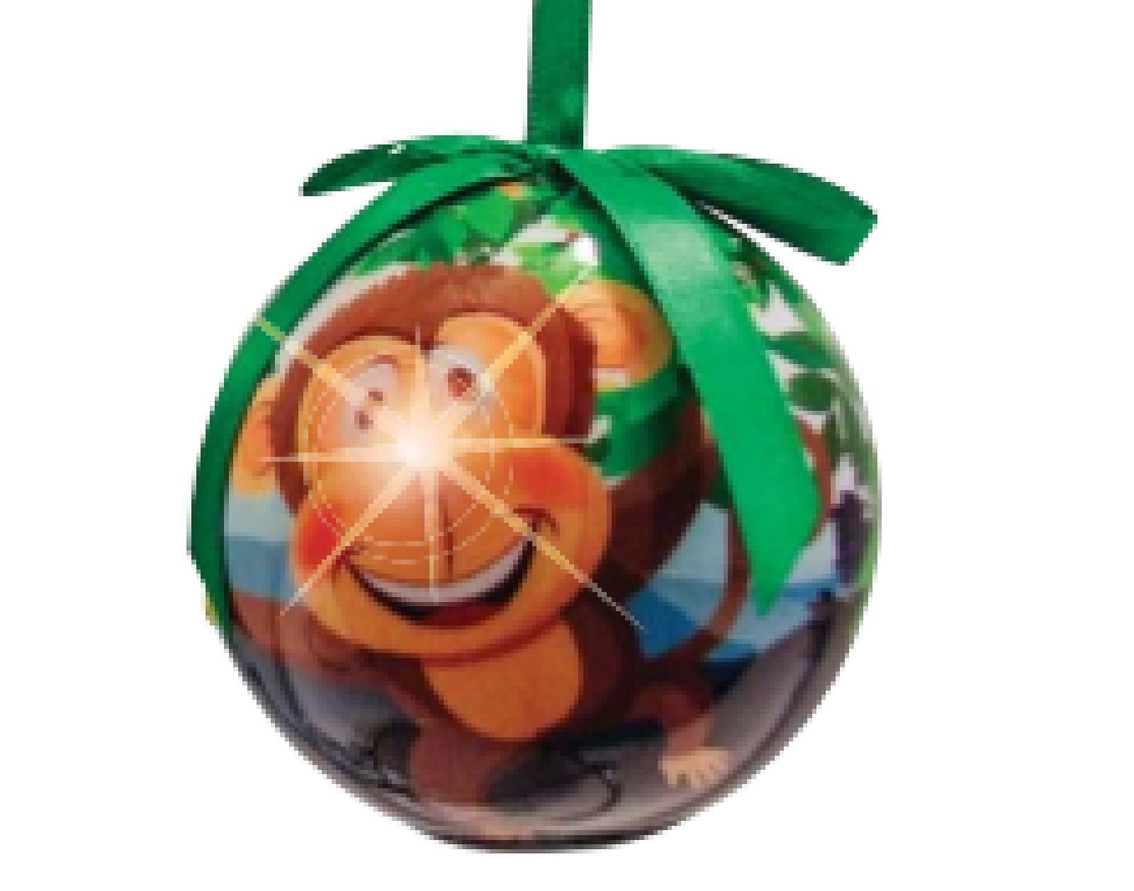 Twinkling Treasures Jungle MONKEY Blinking Nose Ornament - Eye Catching ...