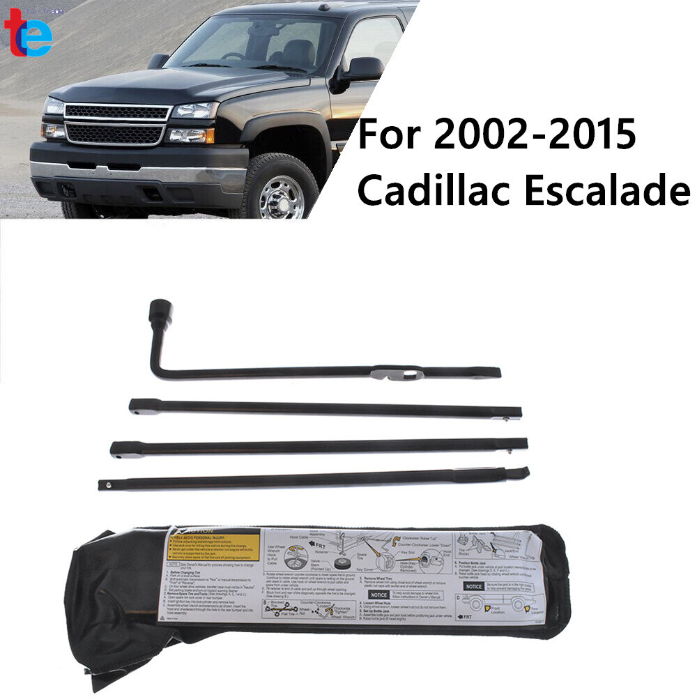 Spare Tire Lug Wrench Jack Tool Kit For 2002-2015 Cadillac Escalade ESV ...