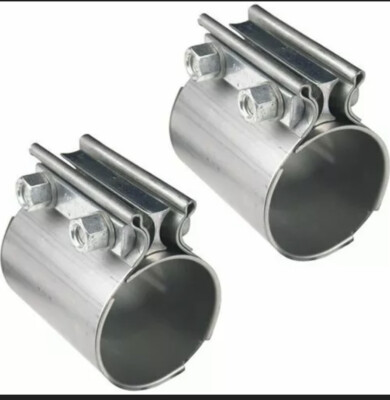 2 Ea. Stainless Steel Torctite Exhaust Lap Joint Step Exhaust Clamp 2 1 ...