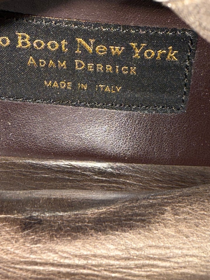 To Boot New York Adam Derrick Boots Brown Suede Leather Mens Sz 8 Made ...