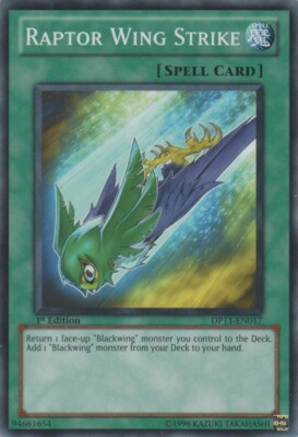 Raptor Wing Strike - DP11-EN017 - Common - 1st Edition x3 - Near Mint ...