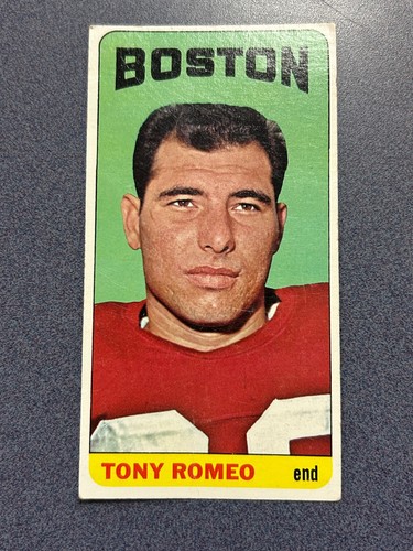 1965 Topps Football #18 Tony Romeo SP Boston Patriots G/VG @QG41 | eBay