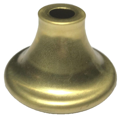 New Unfinished Brass Small Lamp Neck, 1/8IP (3/8") Slip, 1 1/4" Ht. 1 ...
