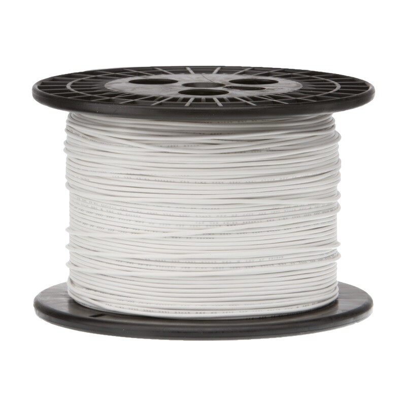 18 AWG Gauge GXL Automotive Stranded Hook Up Wire, 500 ft, White, 60 ...