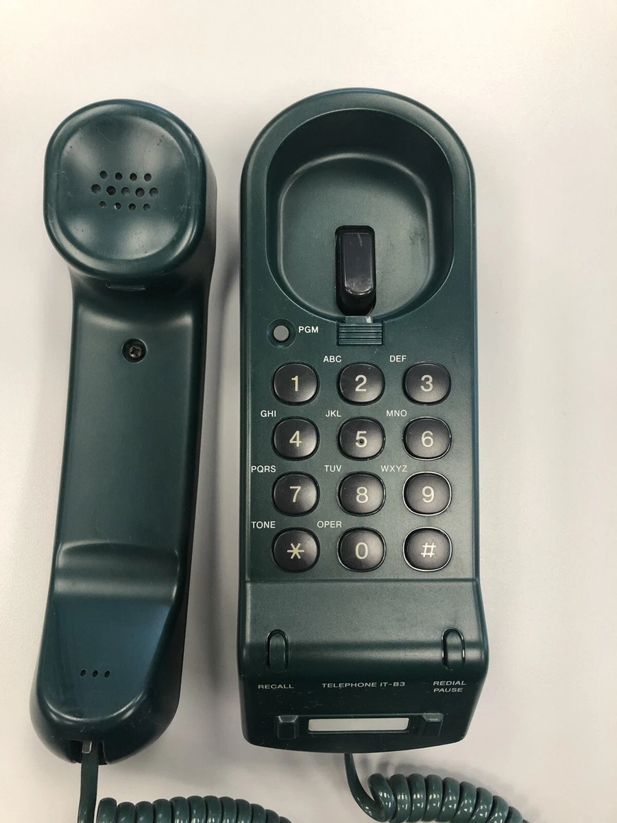 Push Button Telephone Green