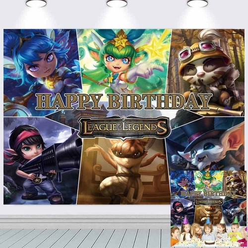 League of Legends Party Decorations Backdrop Banner Birthday Gift 7x5ft ...