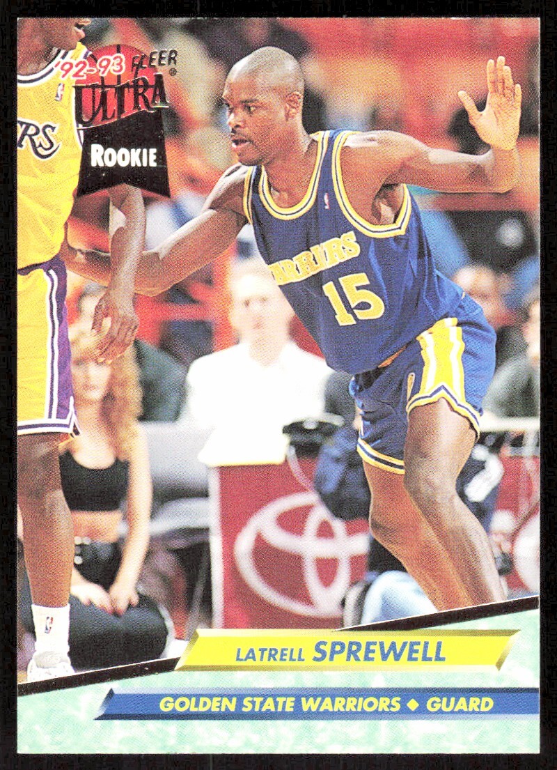 1992-93 3894A FLEER Ultra Latrell Sprewell Rookie Golden State Warriors ...