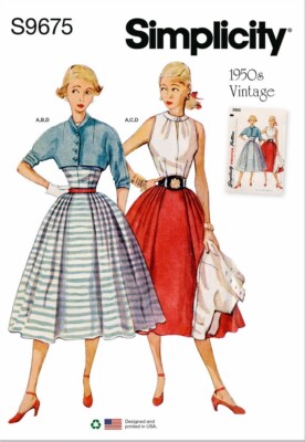 Simplicity 9699 Vintage Retro 50s Blouse Skirt Jacket Pattern Misses 6 ...