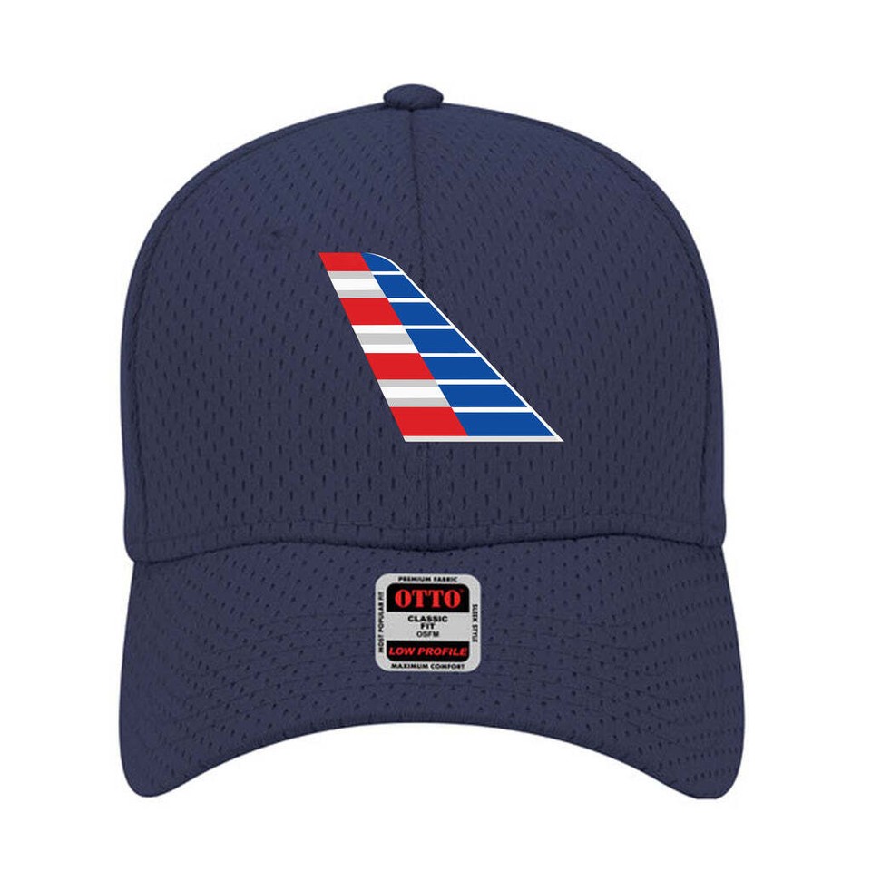 American Airlines 2013's Tail Logo Otto Adjustable Blue Mesh Baseball ...
