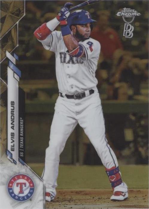 2020 Topps Chrome Ben Baller Edition - Elvis Andrus #158 Gold Refractor ...