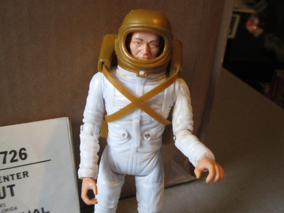 1969-MARX- 2-JOHNNY APOLLO ASTRONAUTS FIGURES & ACC-VINTAGE KENNEDY ...