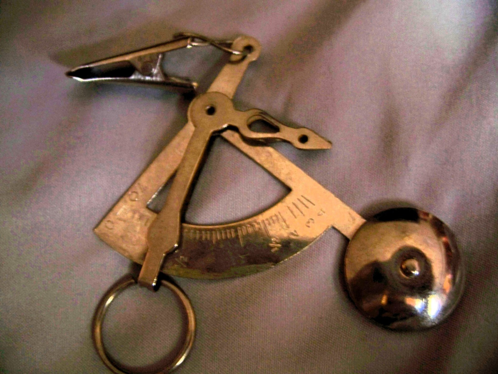 Small Vintage Postal Hanging Scale OR Make Steampunk Jewelry 3" Metal ...