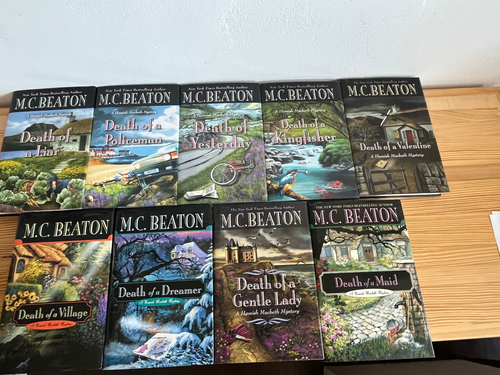 Lot of 9- Hamish Macbeth Mysteries - M.C. Beaton -Hardcover with dust ...