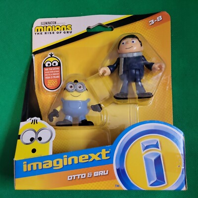 Otto and Gru 2 Figure Set Despicable Me Imaginext Minions The Rise of ...