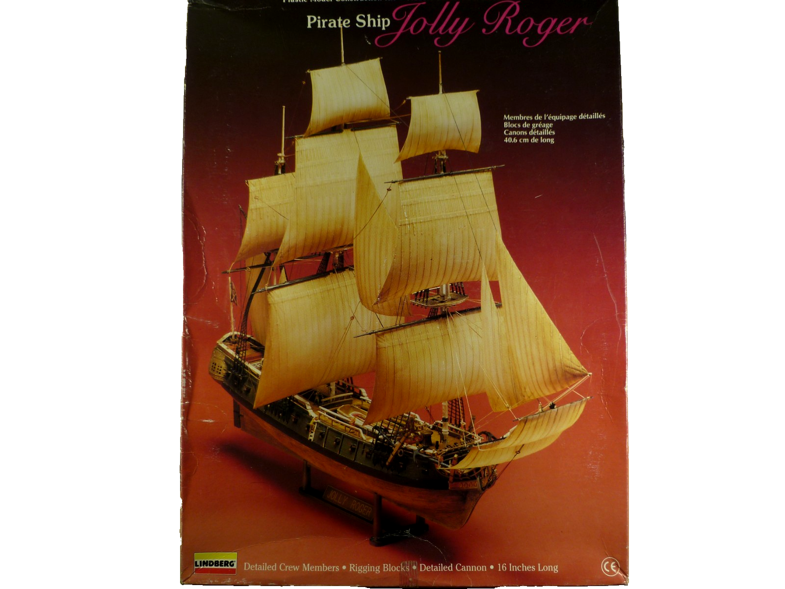 Lindberg 70874 Jolly Roger Pirate Ship Nautical Model Kit w Box & FAST ...