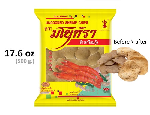 Uncooked Shrimp Chip Prawn Cracker Seafood Crisp Snack ฺฺBBQ Party Beer ...