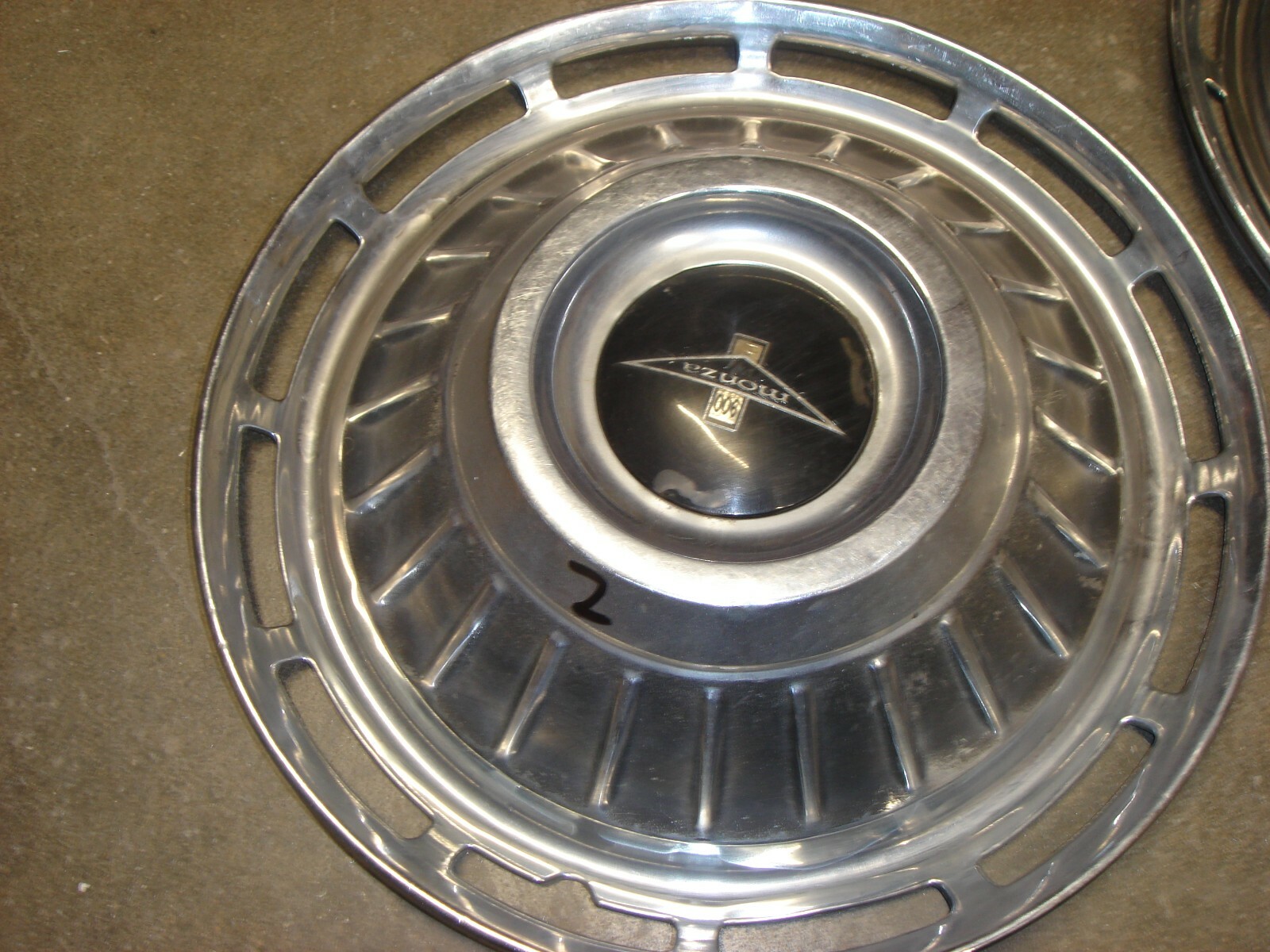 3 - 1960's CHEVY CHEVROLET CORVAIR MONZA 900 13" OEM HUBCAPS CAPS WHEEL ...