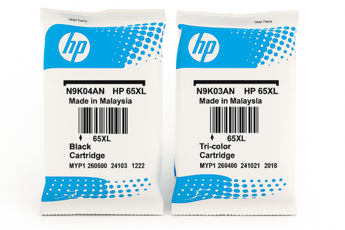 Genuine HP 65XL High Yield Black & Tri Color Ink Cartridges Sealed Exp ...