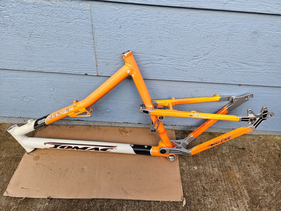 Vintage Tomac 98 Special Full Suspension Mountain Bike Frame Aluminum ...