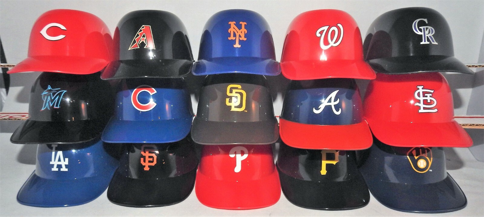 MLB Baseball NATIONAL LEAGUE SET (15) Ice Cream SUNDAE HELMETS New Mini ...