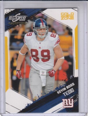 KEVIN BOSS 2009 Score Inscriptions Gold Zone #199 34/50 Giants | eBay