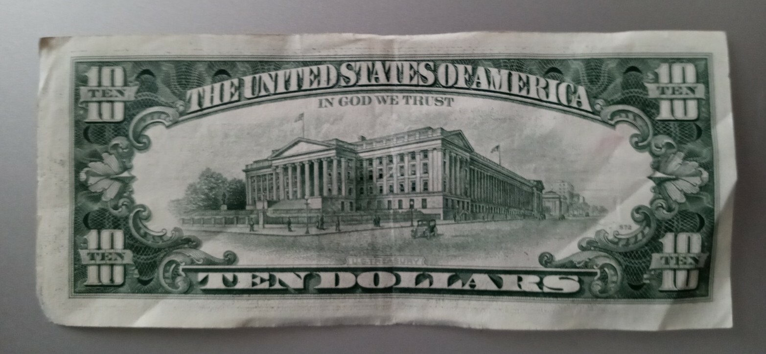 1995 $10 Dollar Note Federal Reserve Bank of New York B48879229C | eBay