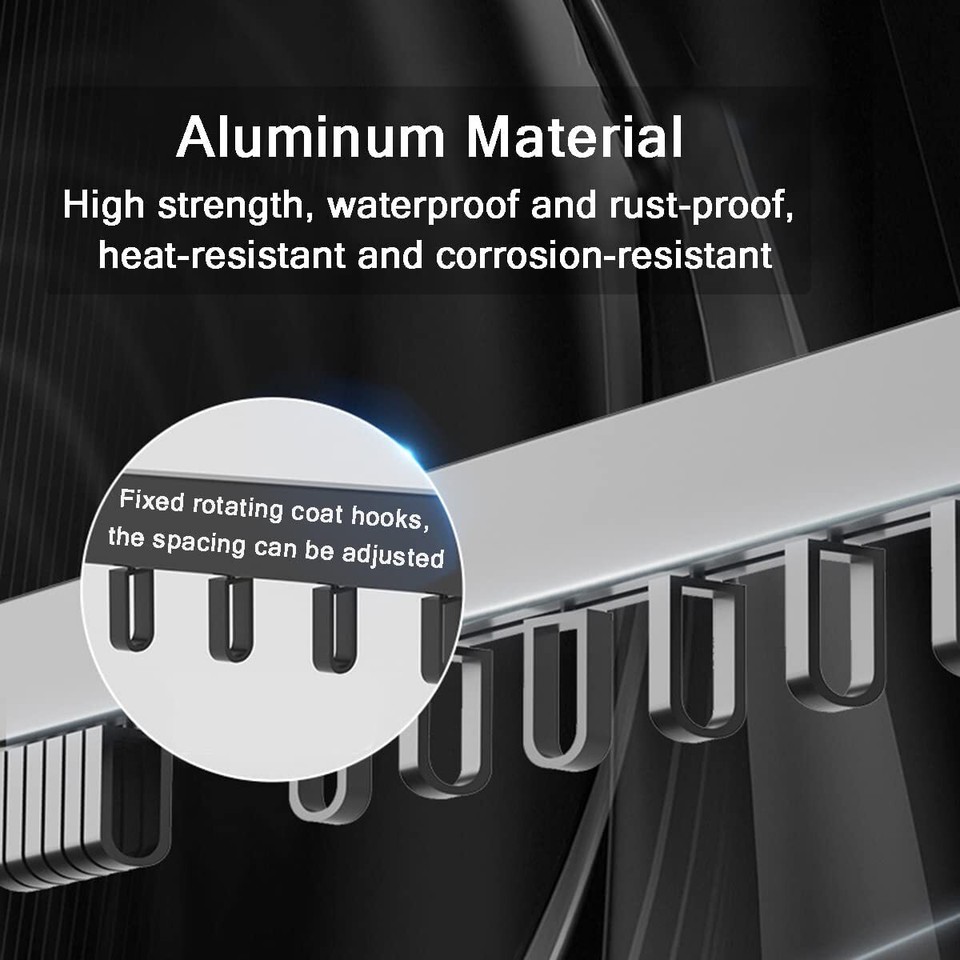 Wall Mounted Folding Clothes Hanger 360° Rotating Drying Rack ...