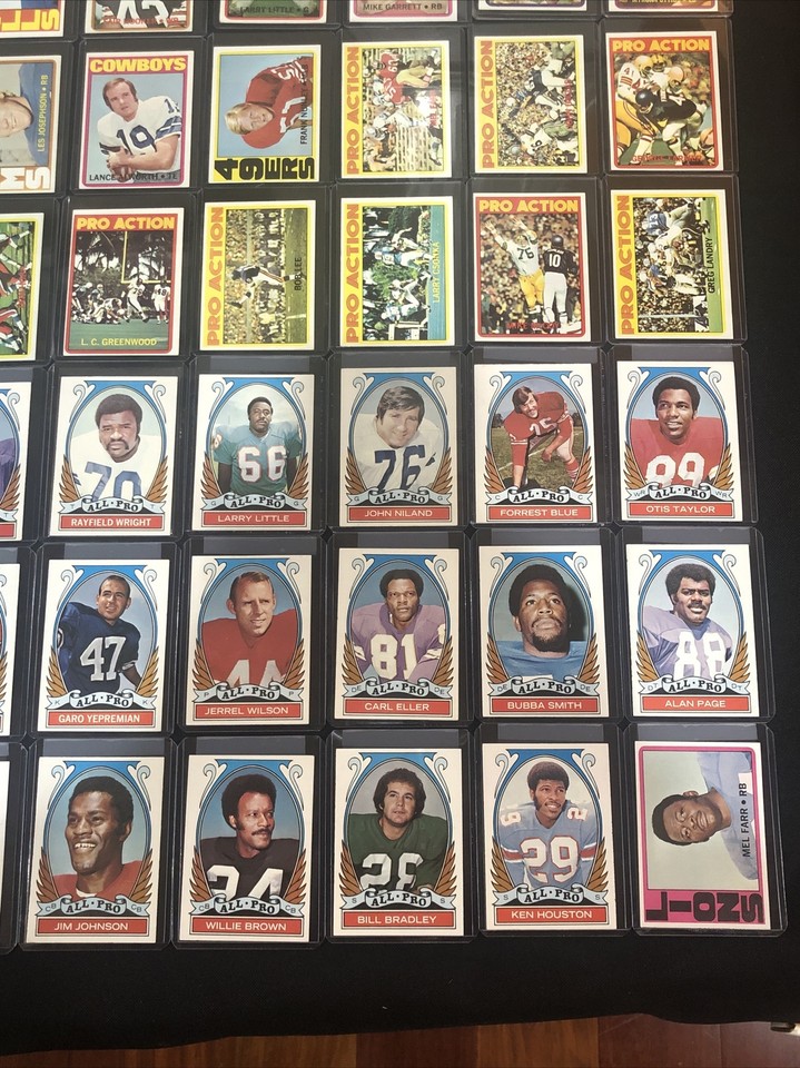 1972 TOPPS FOOTBALL HIGH GRADE COMPLETE SET (1-351) Beautiful Sharp ...